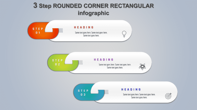53.PowerPoint 4 Step Rolling Banner Infographic - PowerUP with POWERPOINT 53.PowerPoint 4 Step Rolling Banner Infographic - PowerUP with POWERPOINT
