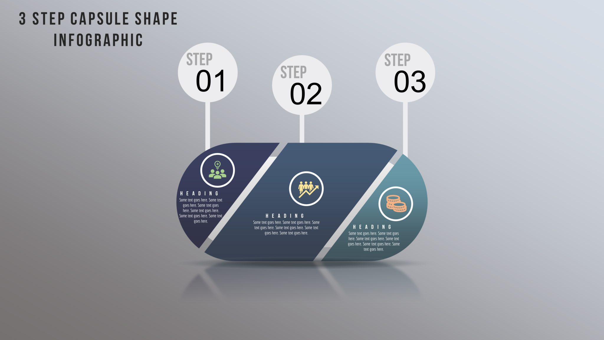 3 Step Infographic PowerPoint Templates - PowerUP with POWERPOINT