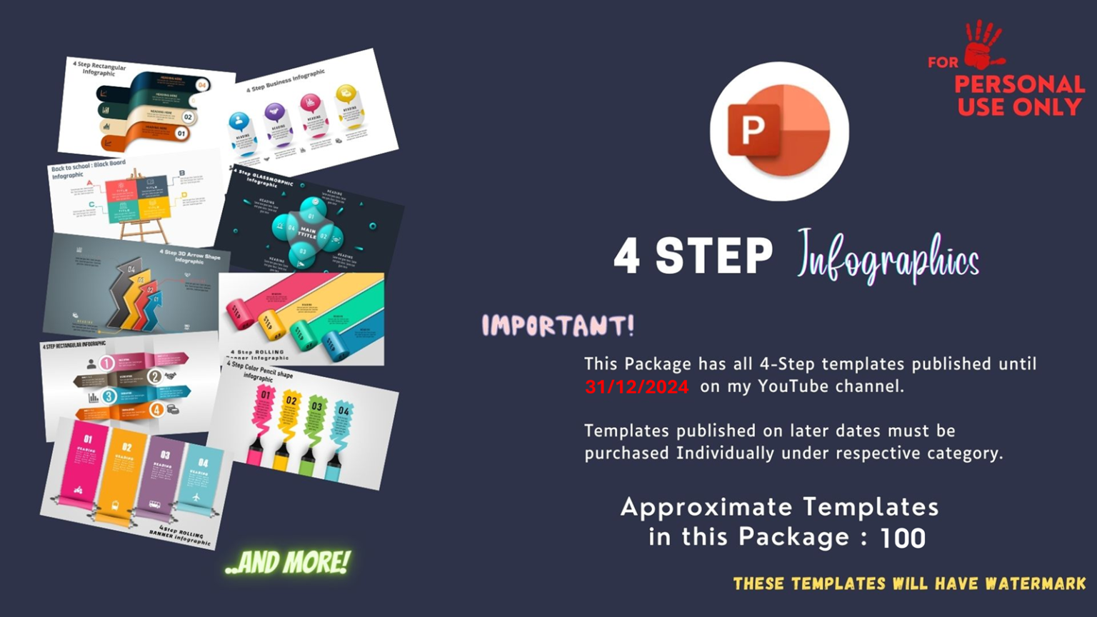 2. All 4 Step Infographics – PERSONAL USE ONLY – PowerUP with POWERPOINT