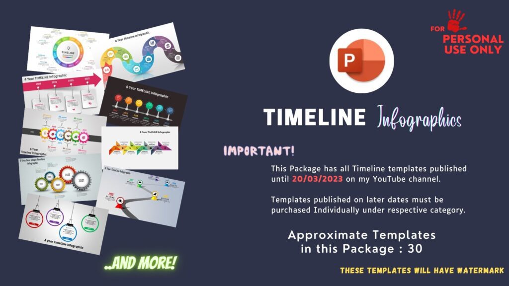 11. All TimeLine Infographics – PERSONAL USE ONLY - PowerUP with POWERPOINT