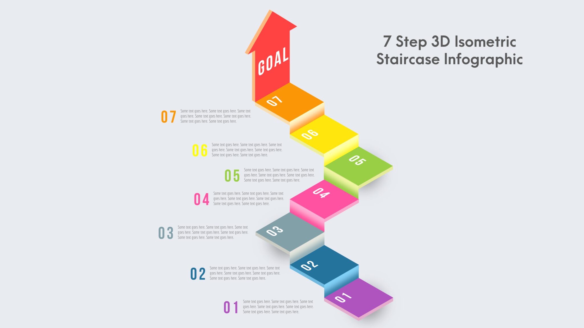 7 Step Infographic PowerPoint Templates - PowerUP with POWERPOINT