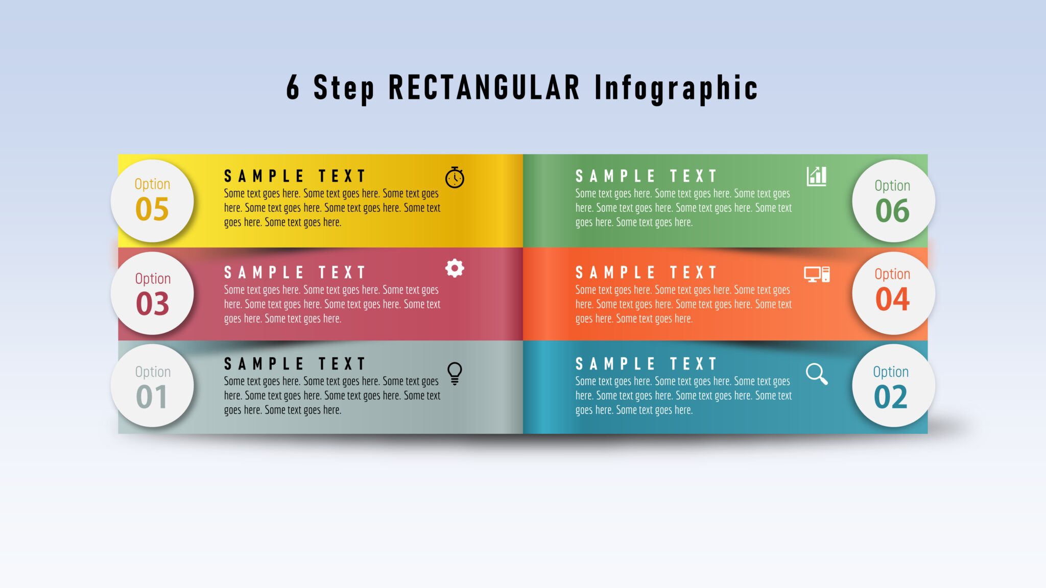 29.PowerPoint 6 Step RECTANGULAR Infographic - PowerUP with POWERPOINT 29.PowerPoint 6 Step RECTANGULAR Infographic - PowerUP with POWERPOINT