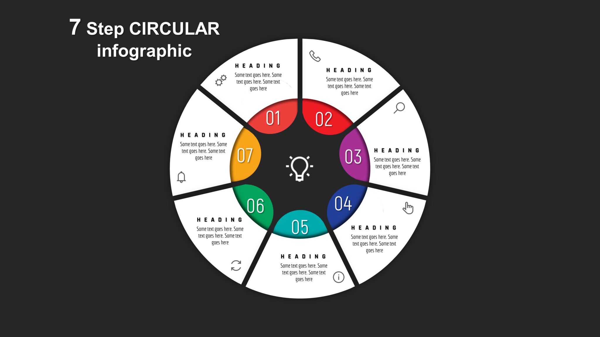 7 Step Infographic PowerPoint Templates - PowerUP with POWERPOINT