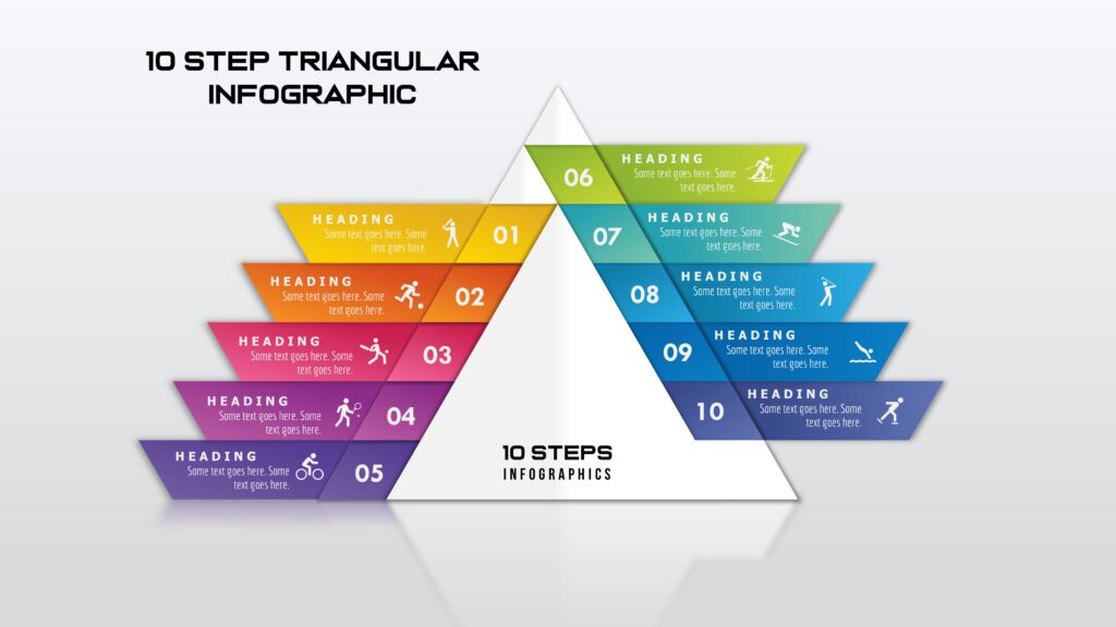 10 Step Infographic PowerPoint Templates - PowerUP with POWERPOINT