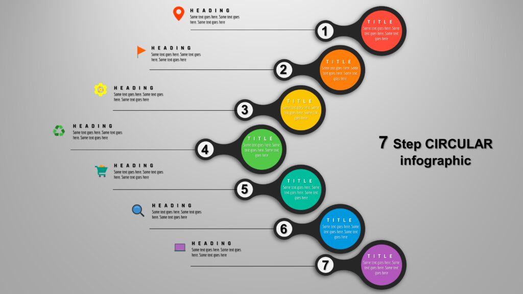 7 Step Infographic PowerPoint Templates - PowerUP with POWERPOINT