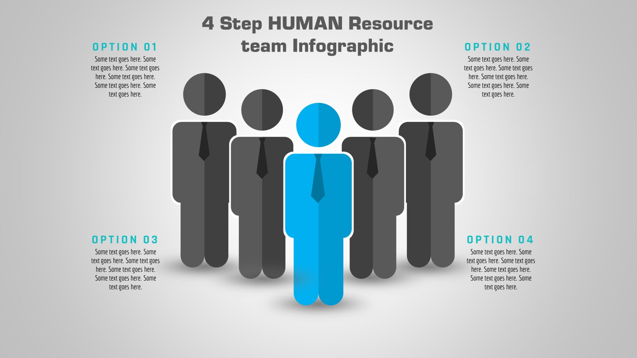 69.PowerPoint 4 Step HUMAN Resource team Infographic - PowerUP with ...