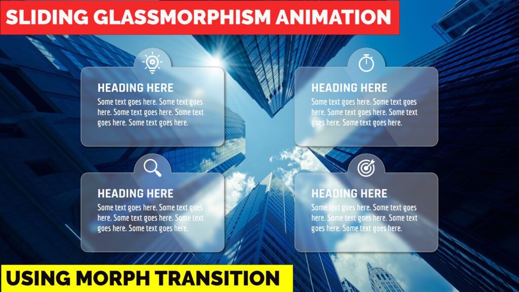 106.PowerPoint 4 Step SLIDING GLASSMORPHISM Animation - PowerUP with ... 106.PowerPoint 4 Step SLIDING GLASSMORPHISM Animation - PowerUP with ...