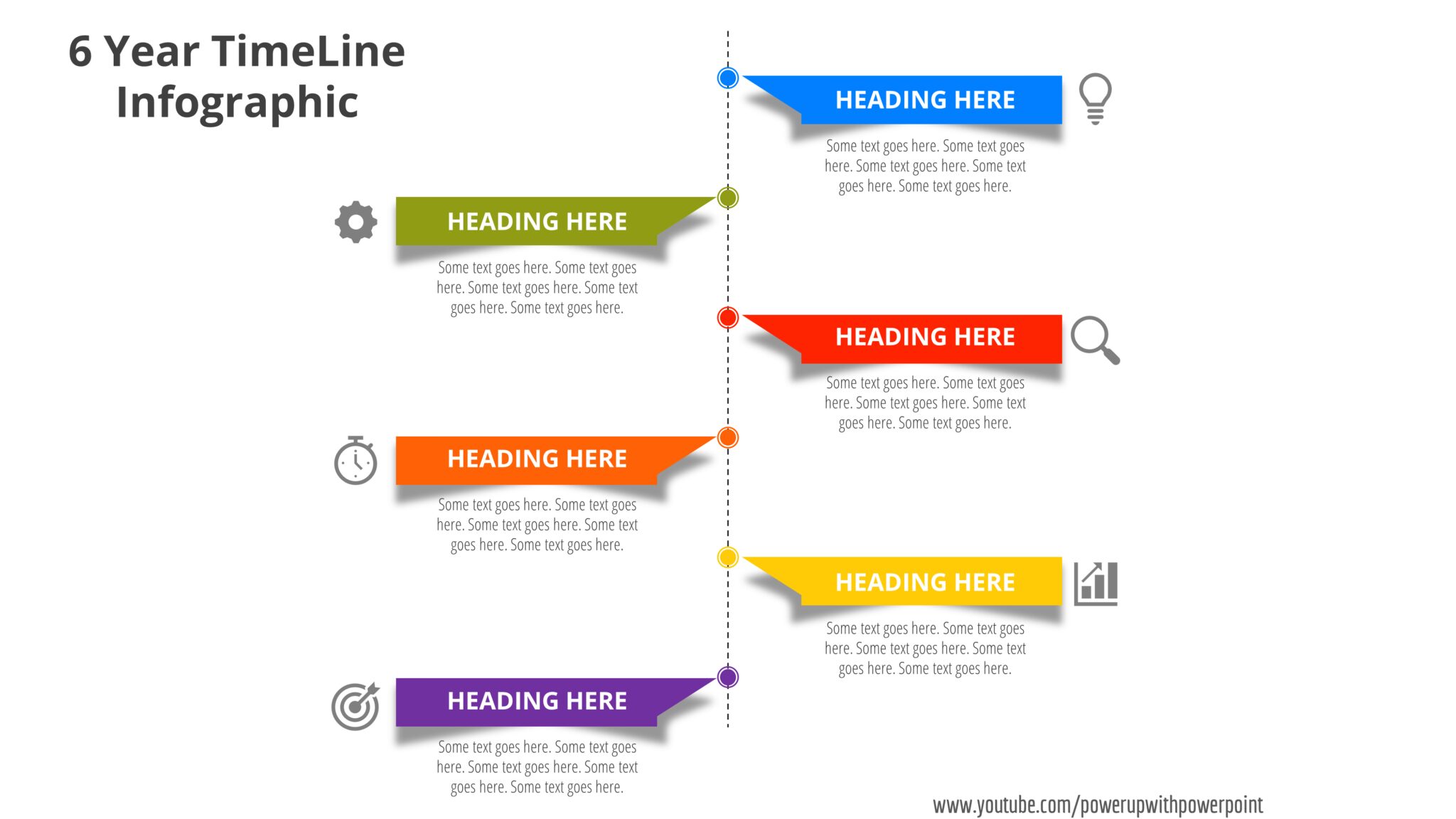Download Powerpoint 6 Year Timeline Infographic 25 Powerup With