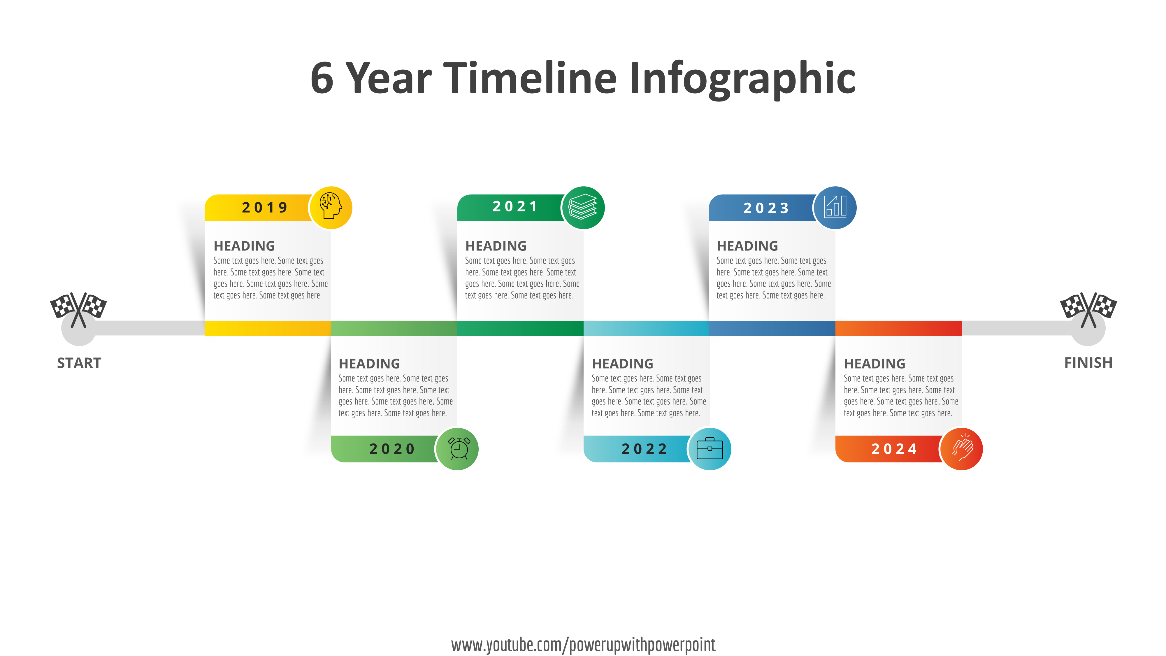 Download Powerpoint 6 Year Timeline Infographic 27 Powerup With