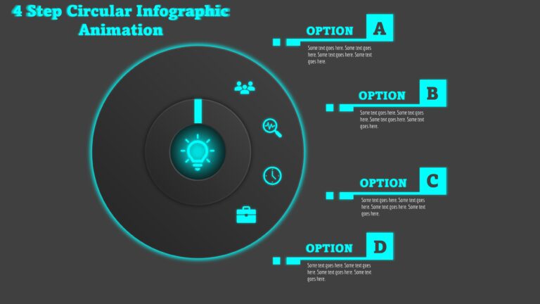 126 Powerpoint 4 Step Ai Theme Animation Template Powerup With Powerpoint