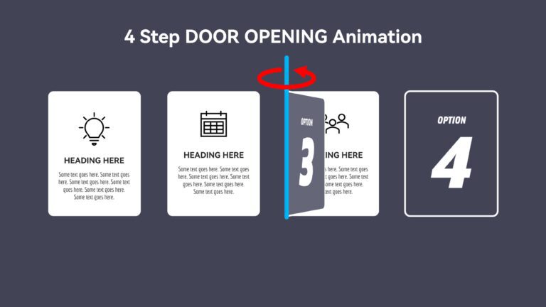 147.PowerPoint 3D Door Opening Animation using MORPH - PowerUP with POWERPOINT