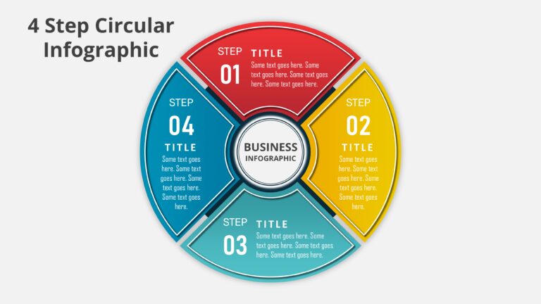 99.PowerPoint 4 Step Circular Business Infographic – PowerUP with ...